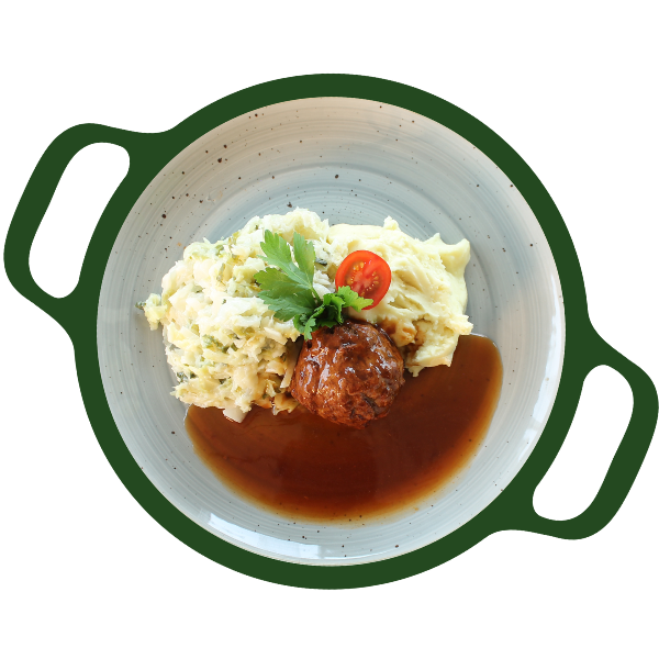 Vers voor Thuis - Vegetarische gehaktbal, savooie kool met saus en ...